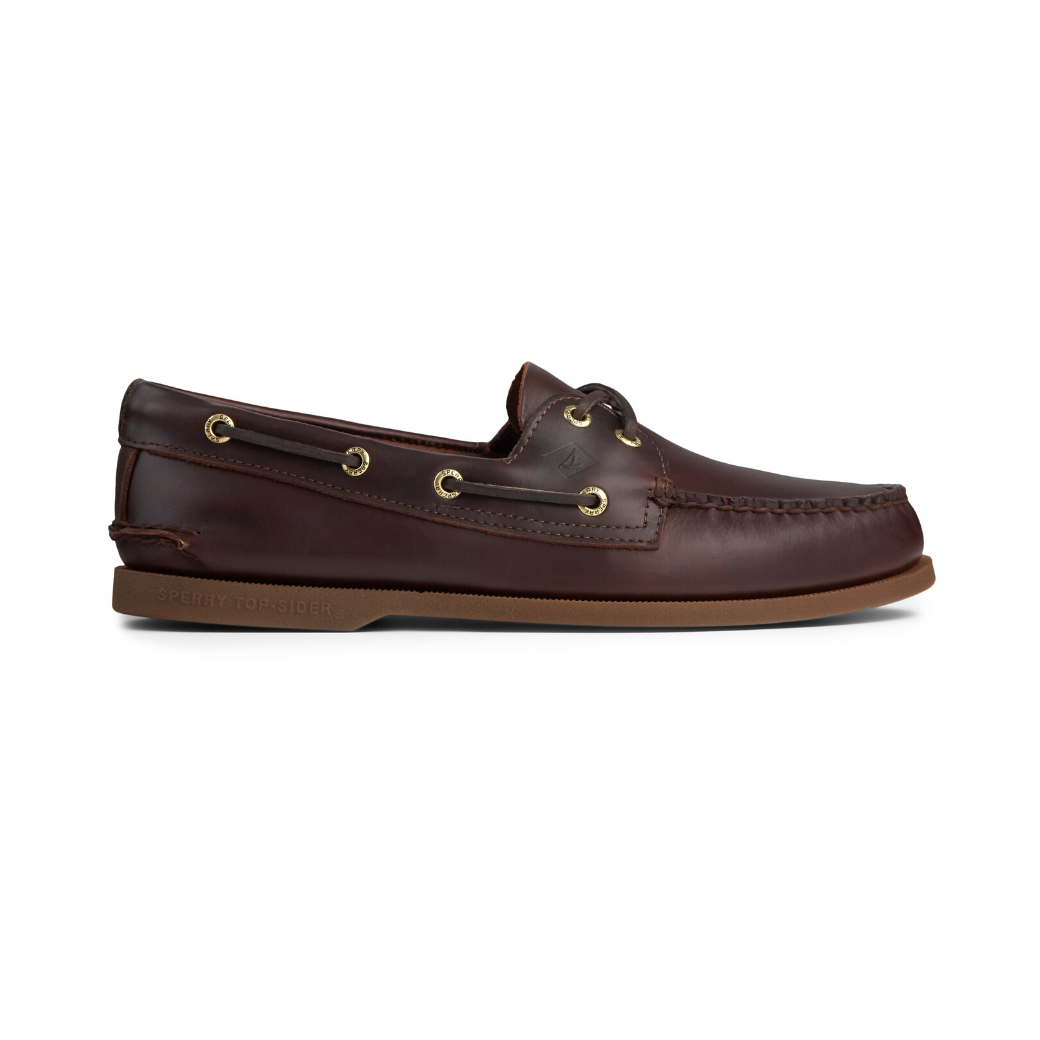 Sperry Authentic Original™ 2-Eye รองเท้าหนังแบบสวม ผู้ชาย สีน้ำตาล ...